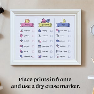 Kids Printable to Do List, Kids Daily Routine, Editable Canva Children ...