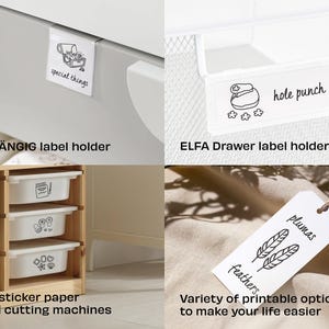 Printable + Editable Art Storage Labels, Minimalist Playroom ...