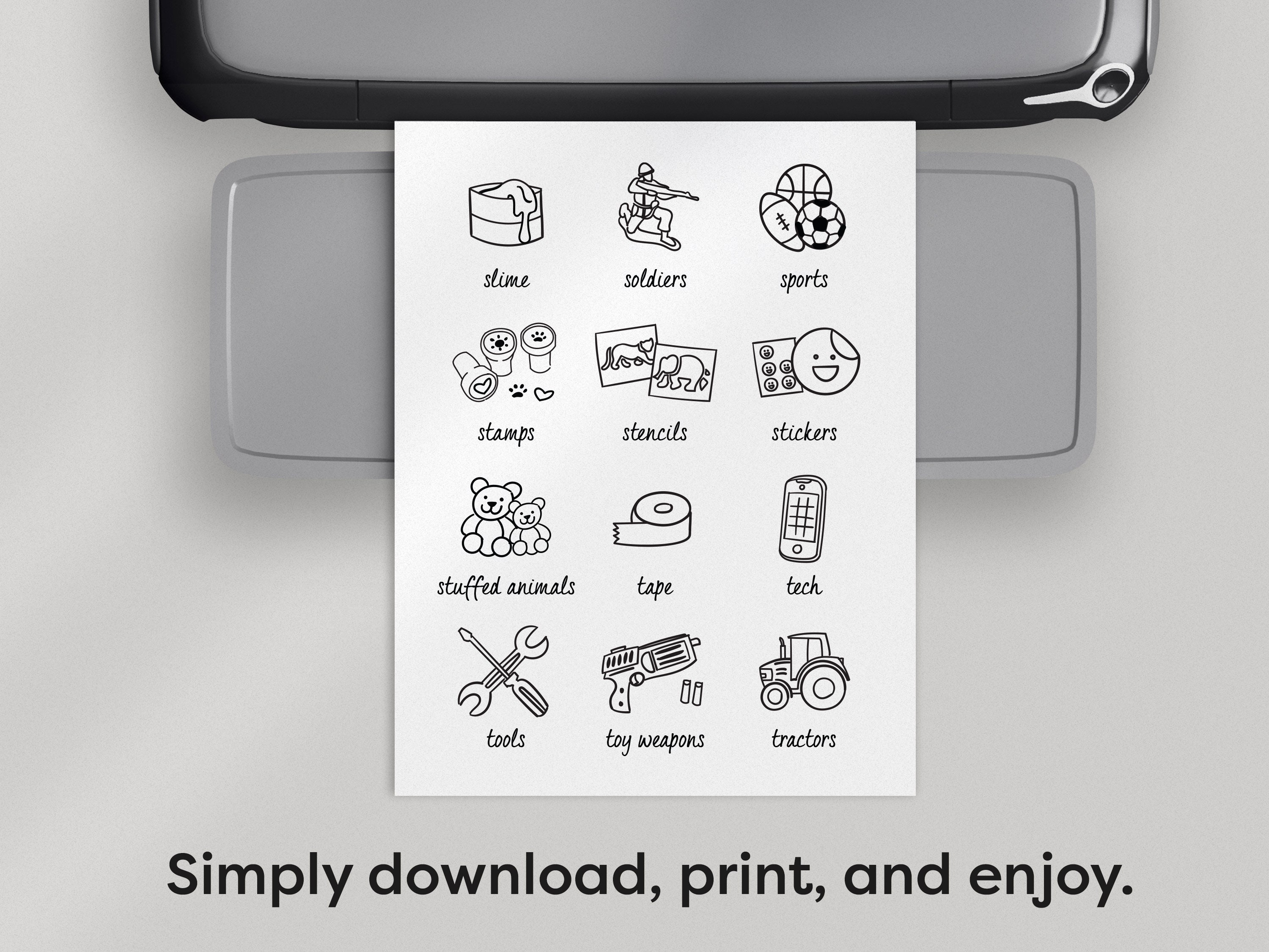 Printable Editable Toy Bin Storage Labels Minimalist - Etsy Canada