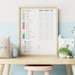 Editable Daily Chores for Kids, Routine to Do List, Responsibility ...