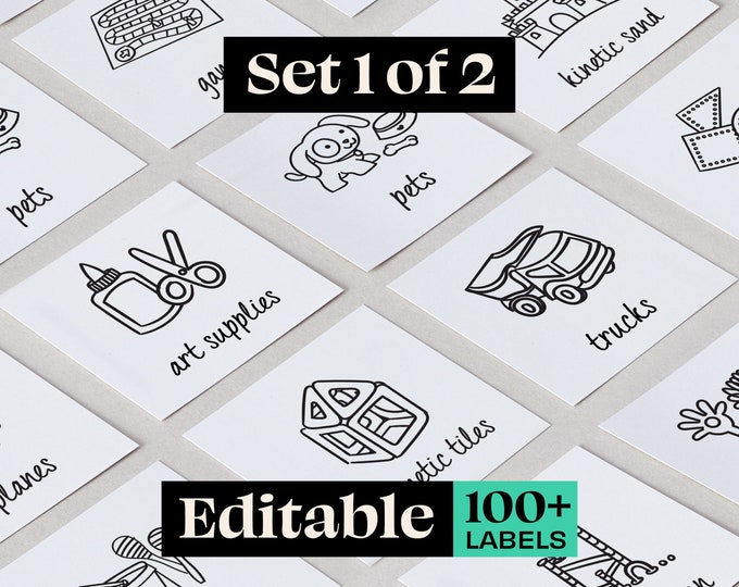 TROFAST Toy Labels, Storage Labels, Organisation Labels Ikea Trofast ...