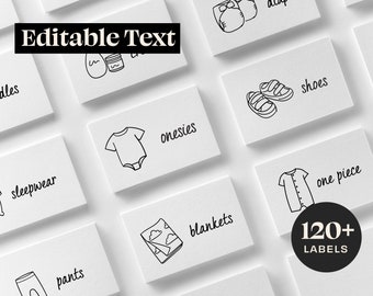 Printable Drawer Labels - Etsy