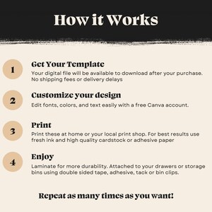 Printable + Editable Art Storage Labels, Minimalist Playroom ...