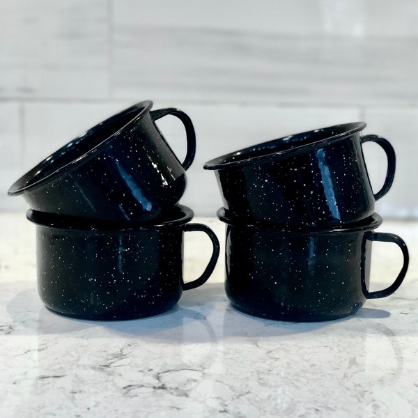 Vintage Enamel Mugs - Etsy