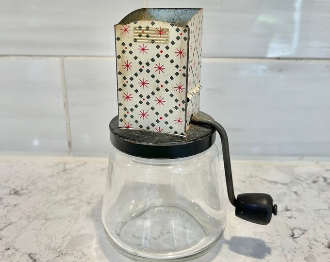 Vintage Androck Mid Century Nut Chopper With Glass Jar, Vintage Nut ...