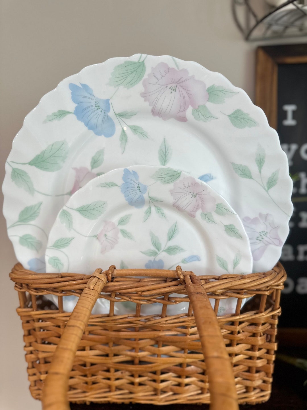 Vintage Arcopal Chole Dinner Plate and Salad Plate Option, Arcopal Pink ...