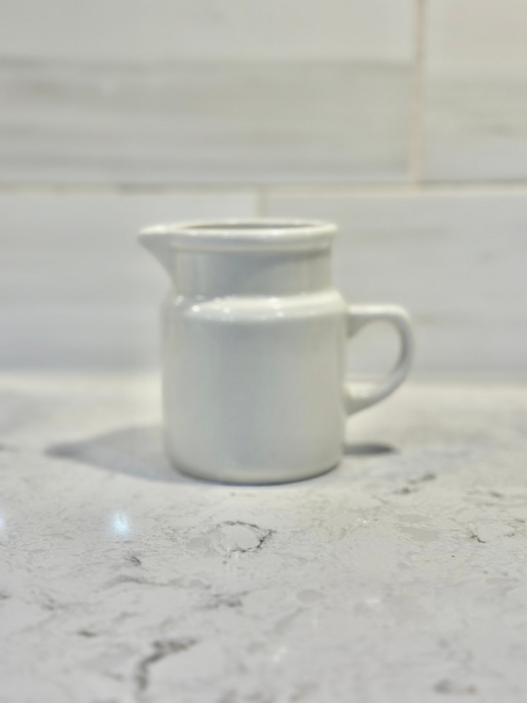 Vintage Unmarked Ironstone Milk Creamer, Vintage Ironstone Small Milk ...