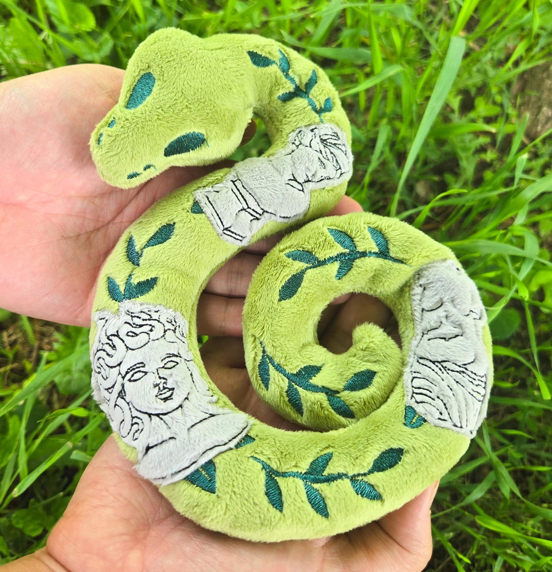 Medusa- Weighted Snake- Plush Toy - Etsy