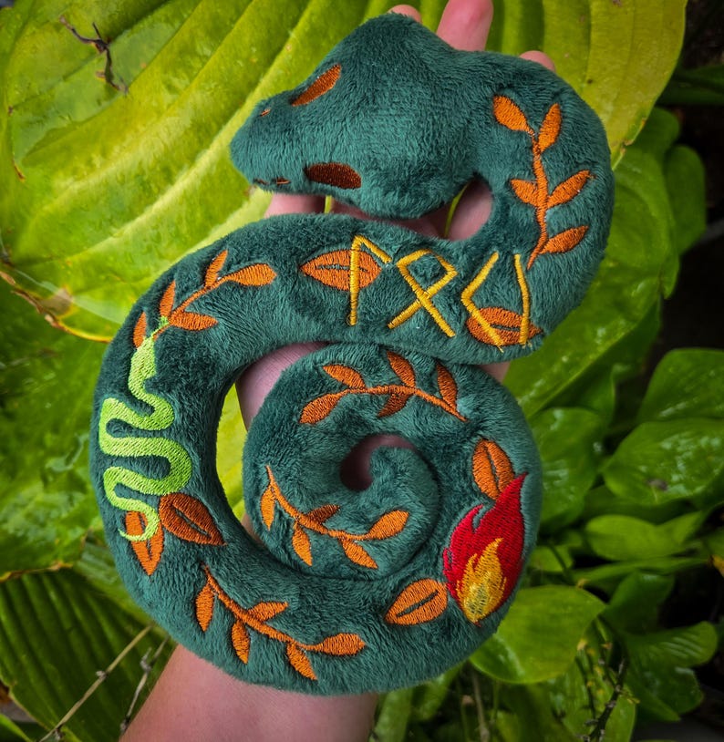Loki Weighted Snake - Stuffed Animal - Vikings - Norse Mythology ...