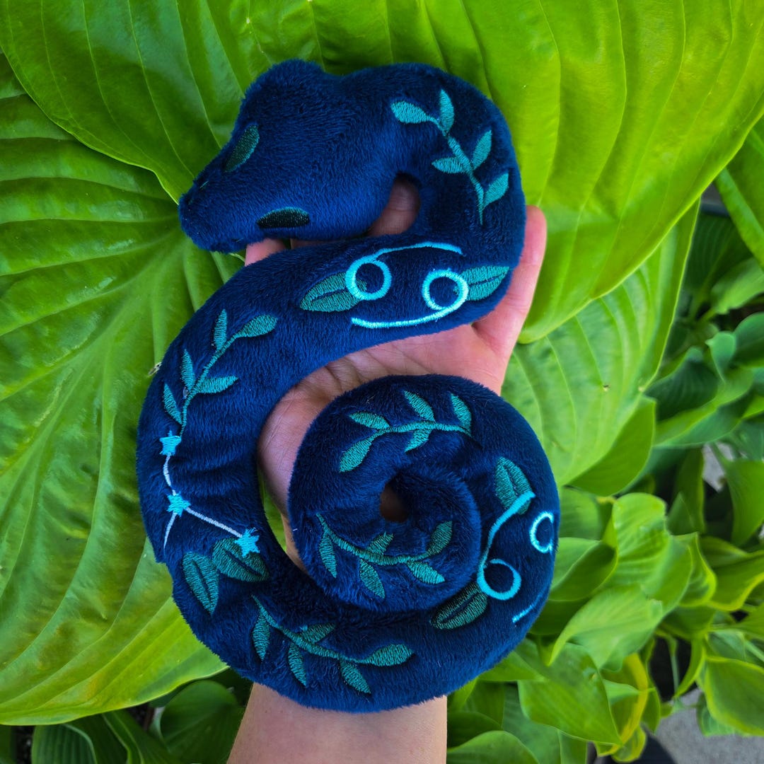 Cancer - Weighted Snake - Astrology - Plushie - Stuffed Animal - Etsy