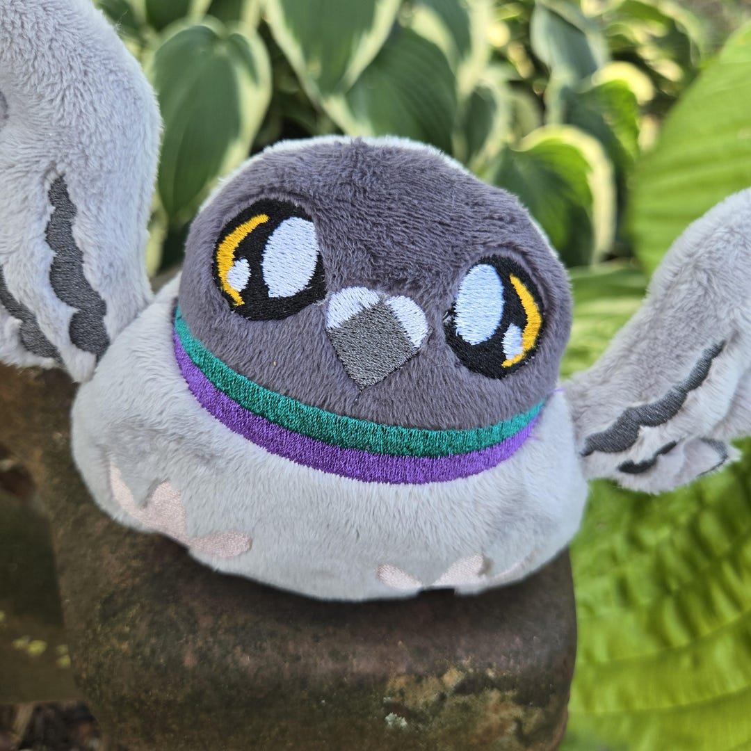 Pigeon - Weighted Plush - Stuffed Animal - Bird - Etsy