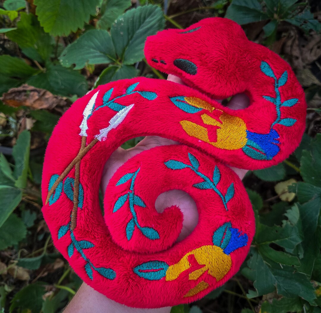 Ares Weighted Snake - Mount Olympus Snake - Weighted Plush - Etsy