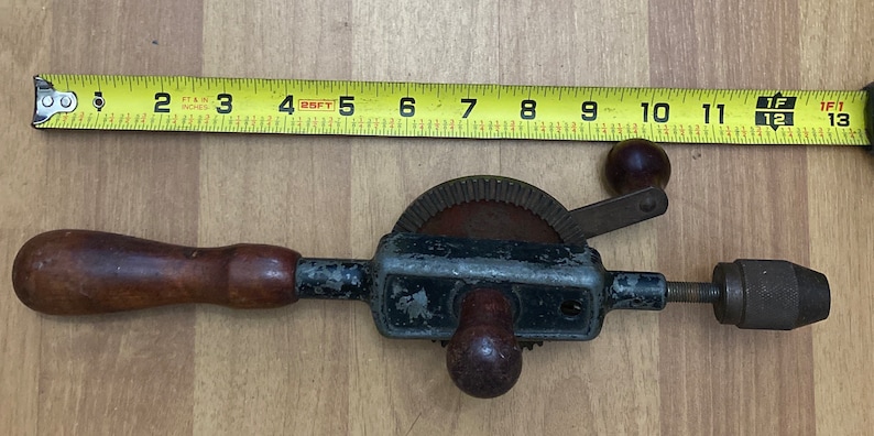 Vintage 1950s Manual 12 Hand Drill Made in U.S.A. Fully - Etsy