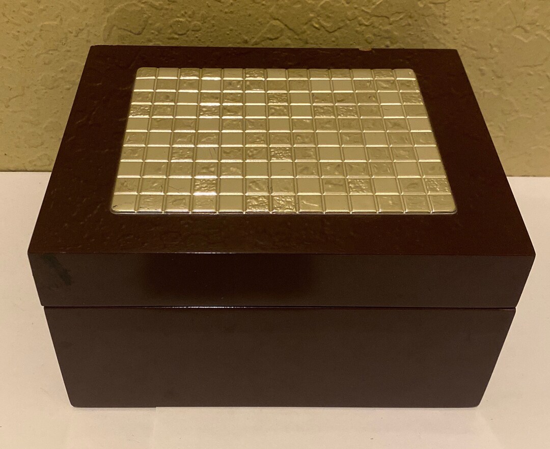 Vintage Hazorfim Beautiful Wood and Silver Jerusalem Jewelry Trinket ...