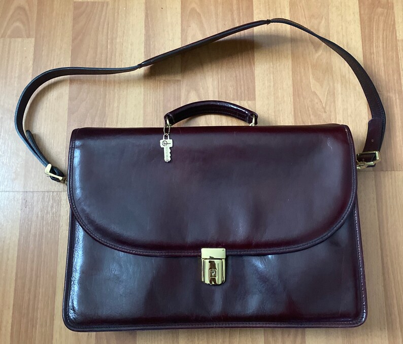 JACK GEORGE Rare Beautiful Leather Messenger Briefcase Rich - Etsy