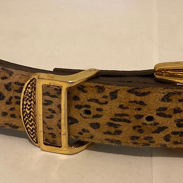 Leopard Print Belt - Etsy