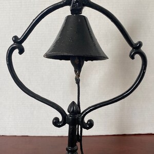 Antique Early 1900s Cast Iron Bird Theme Swings to Ring Tabletop Bell ...