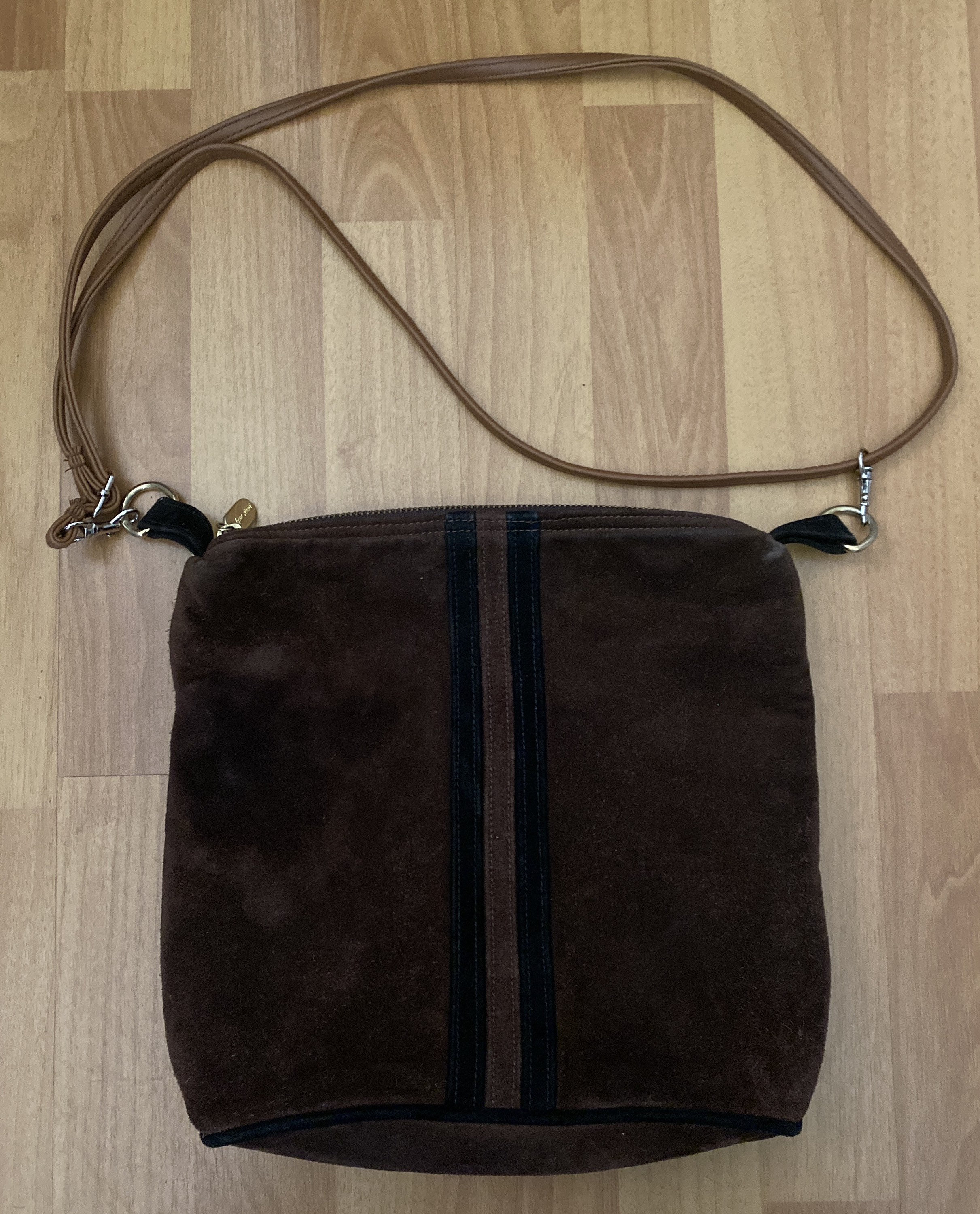 Vintage Rare 1980s Lynn Stuart Brown & Black Stripped Suede - Etsy