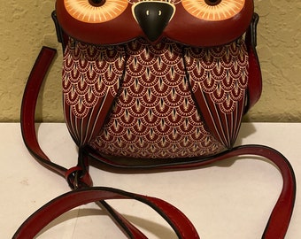 Leather Owl Purse | Etsy