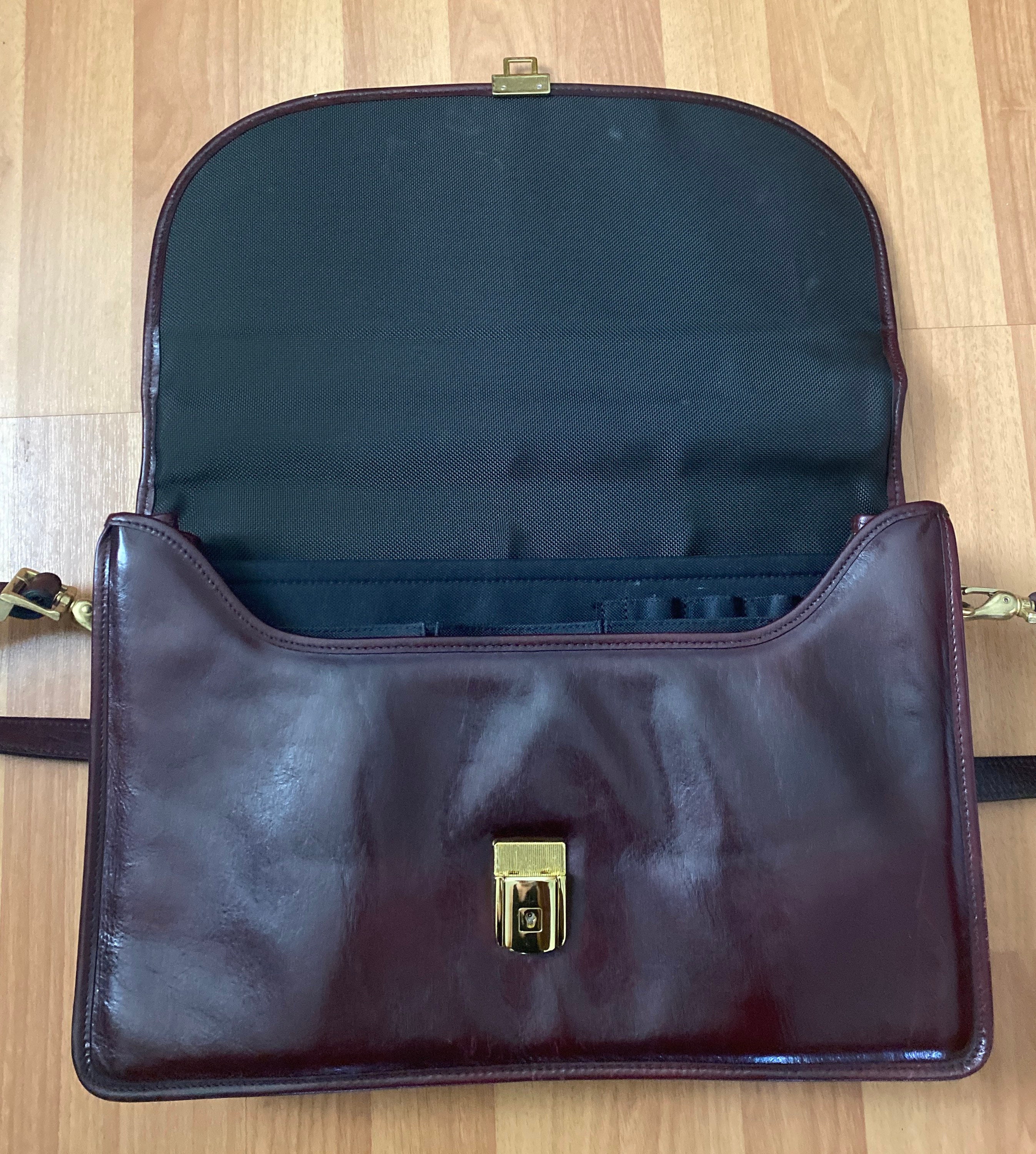 JACK GEORGE Rare Beautiful Leather Messenger Briefcase Rich - Etsy