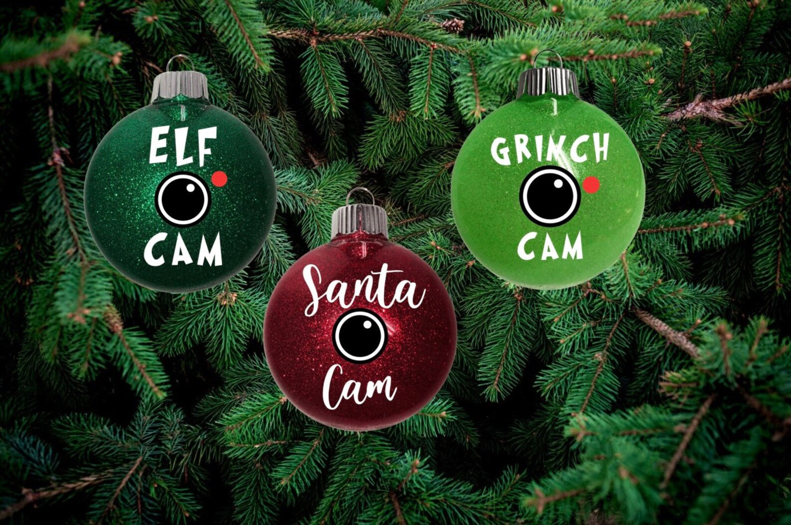 Santa Cam, Elf Cam, Grinch Cam, Christmas Ornament, Home Decor ...