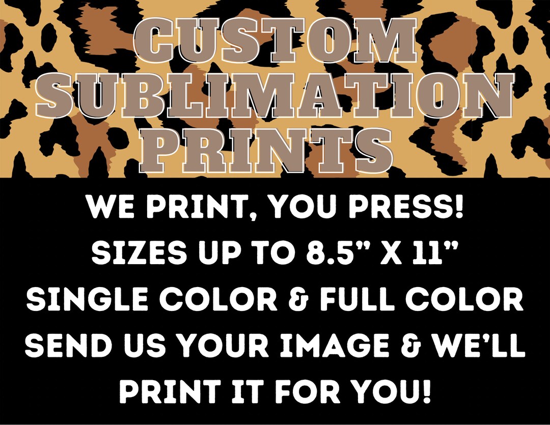 Custom Sublimation Transfer Prints, Heat Press Transfers, T Shirt ...
