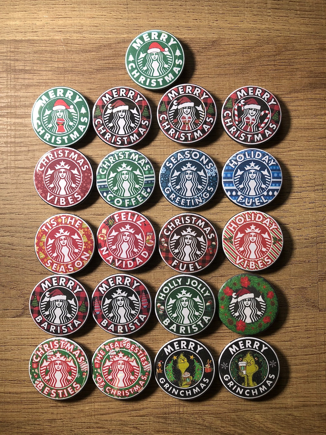 Starbucks Christmas Pin, Merry Christmas, Barista Gift, Holiday ...