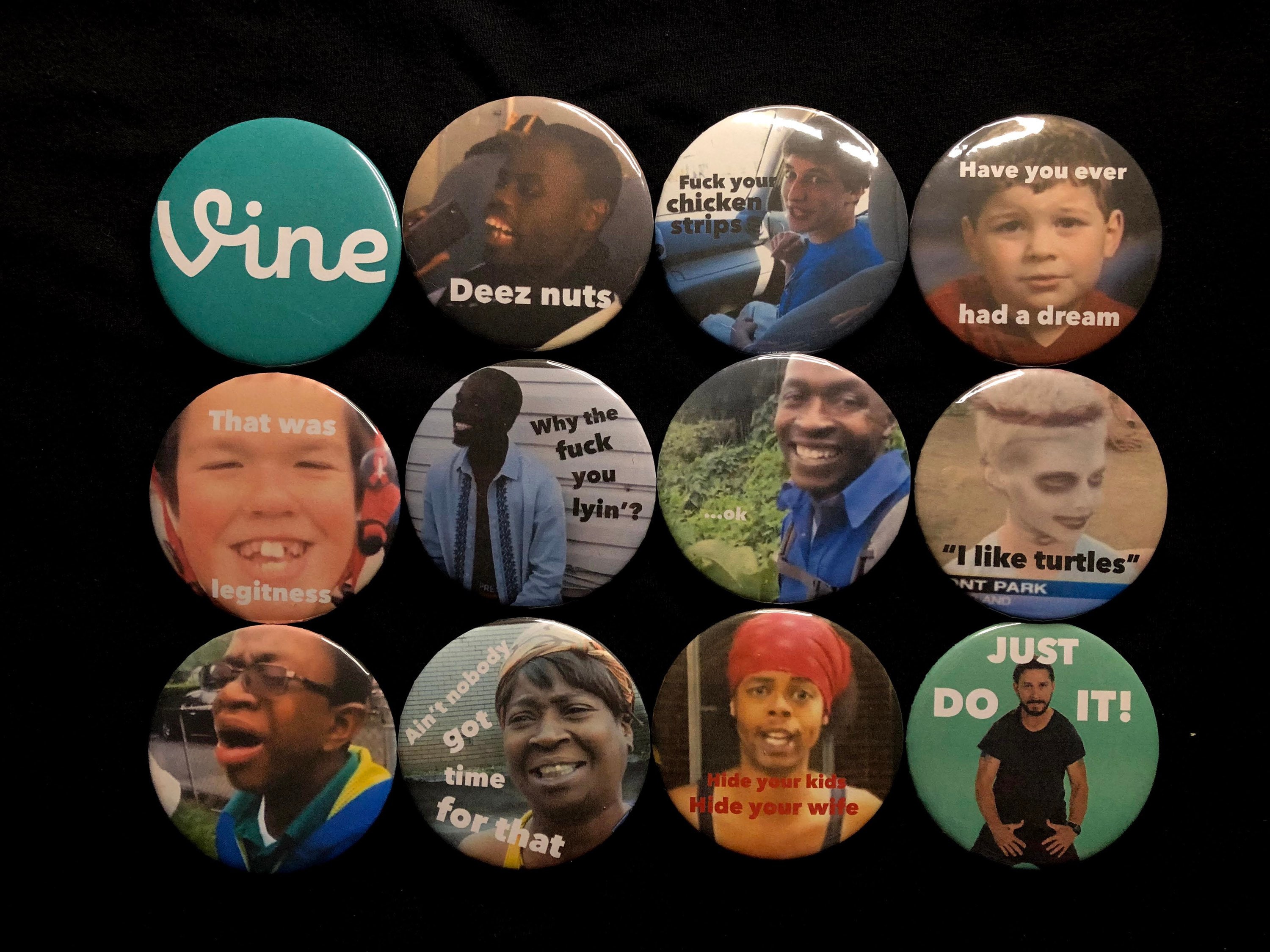 Vine Memes Buttons Vine Pins Custom Pins Custom Buttons | Etsy