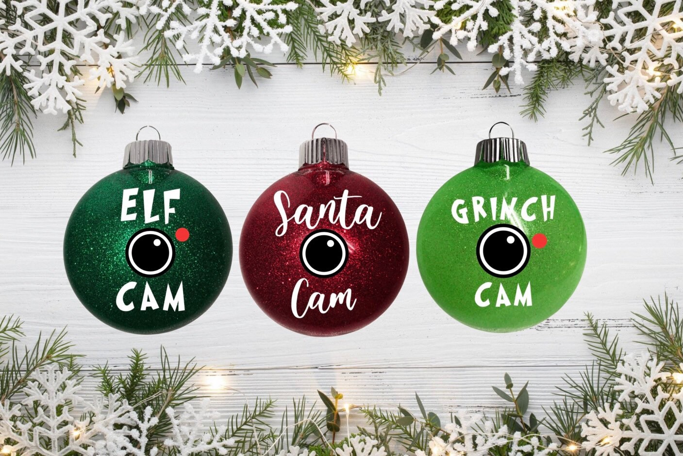 Santa Cam, Elf Cam, Grinch Cam, Christmas Ornament, Home Decor ...