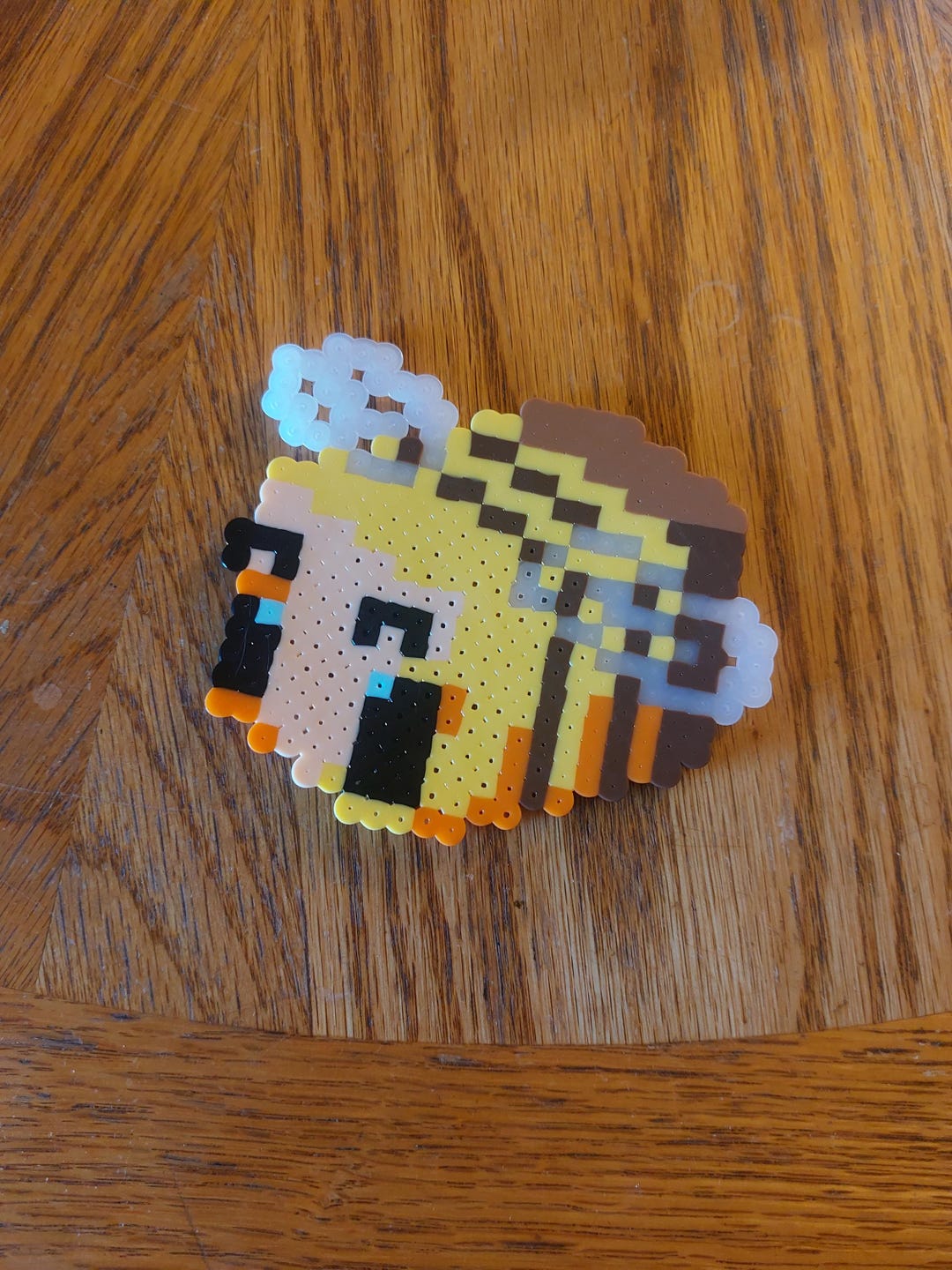 Minecraft Bee Perler Bead Coaster - Etsy