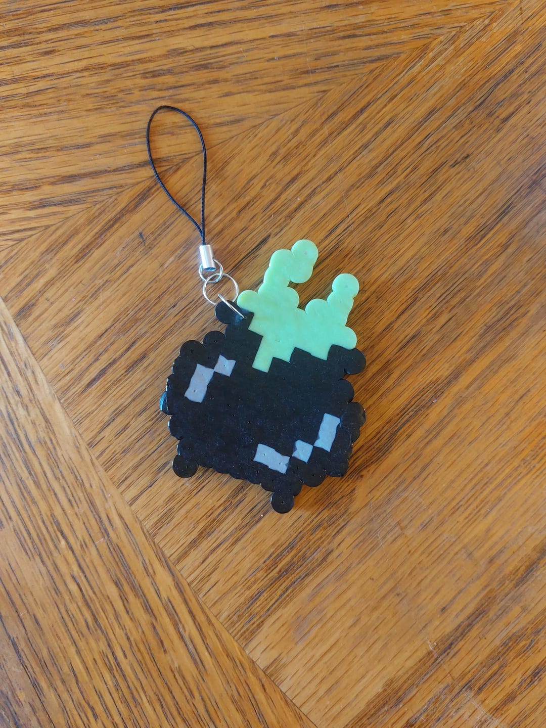 Witchy Cauldron Perler Bead Keychain - Etsy