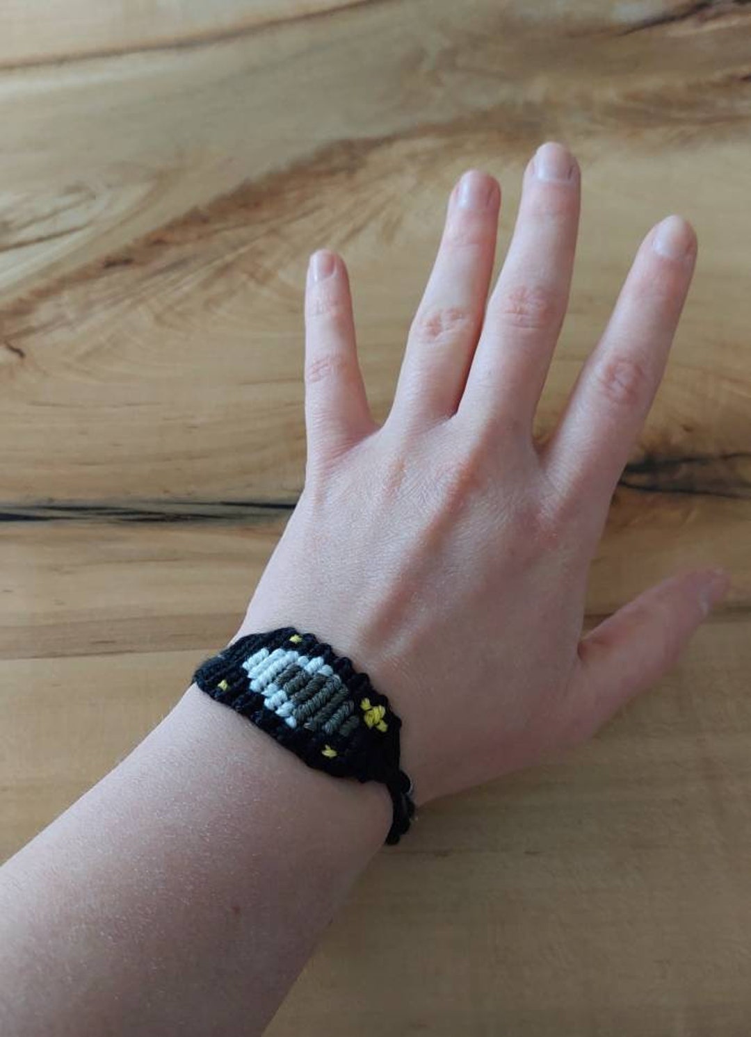 Alpha Bracelet | Crescent Moon Pattern - Etsy