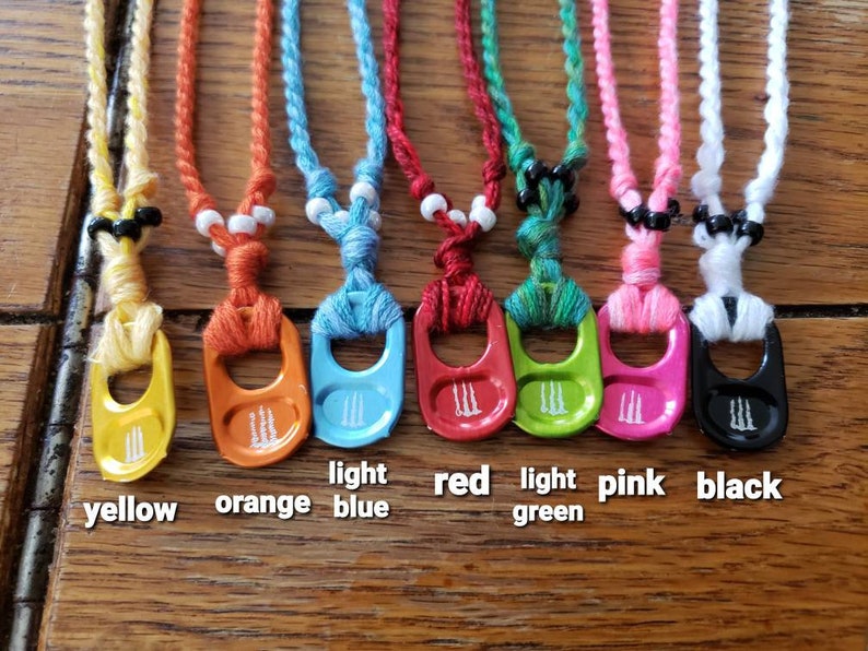 Monster Energy Drink Tabs Adjustible Necklaces | Etsy