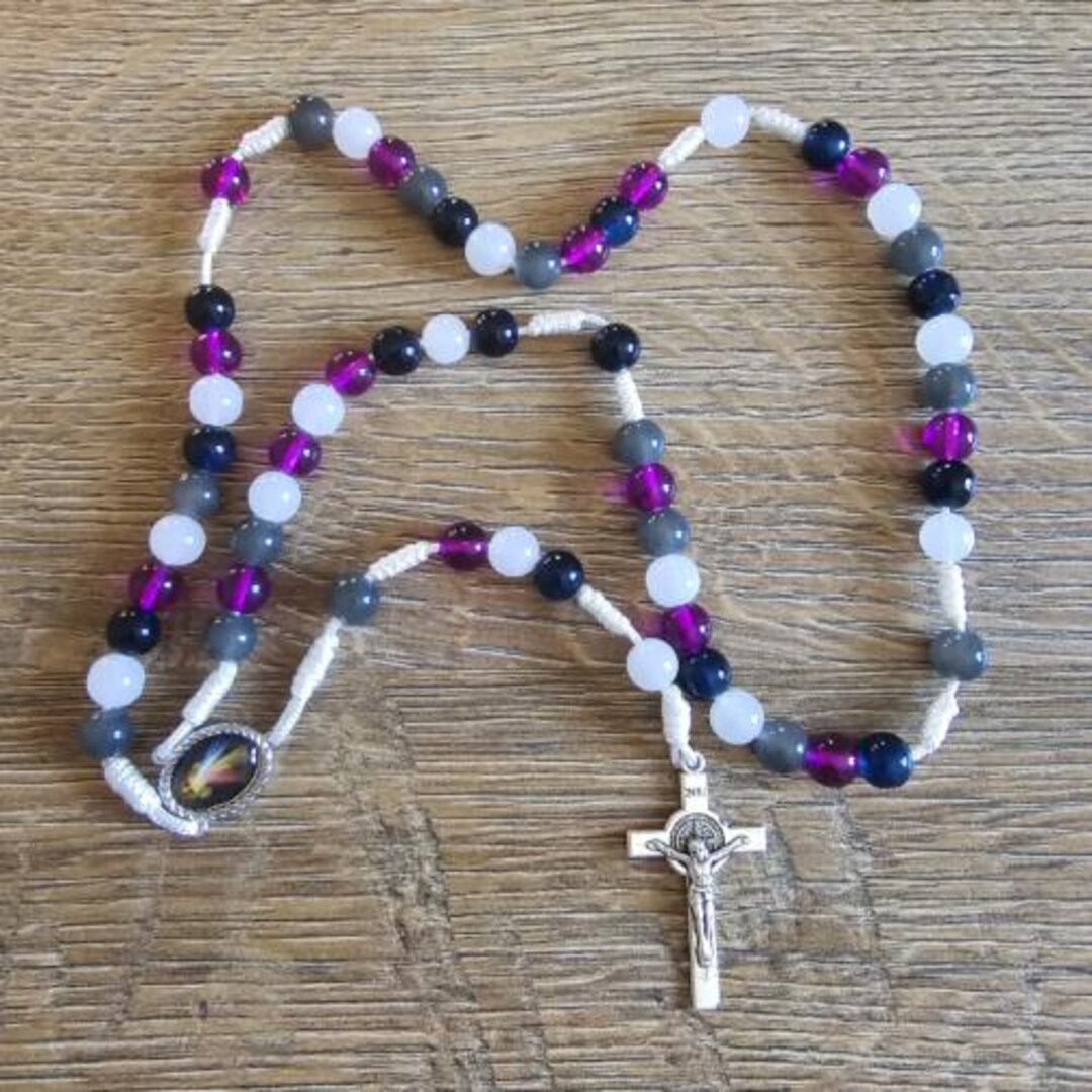 School Colors Rosary, Handmade Rosary Made in Medjugorje - Etsy