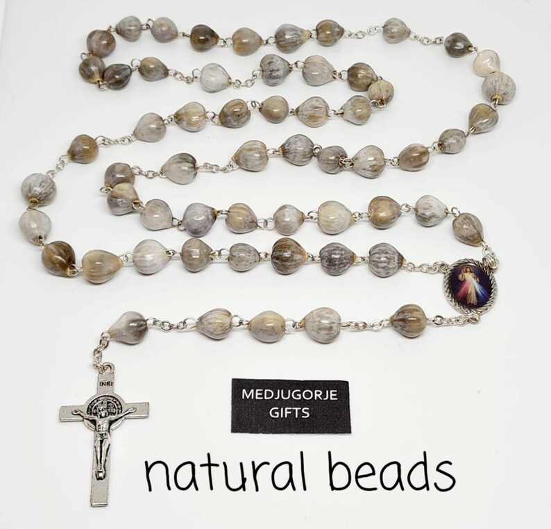Jobs Tears Rosary, Job's Tear Rosary, Natural Seeds, Natural Rosary ...