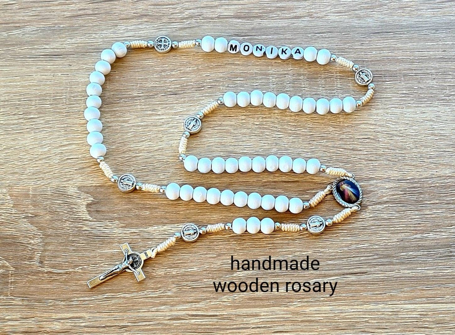 Personalized Rosary, Personalised Rosary, Wooden Rosary, Rosary With ...
