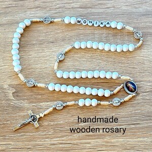 Personalized Rosary, Personalised Rosary, Wooden Rosary, Rosary With ...