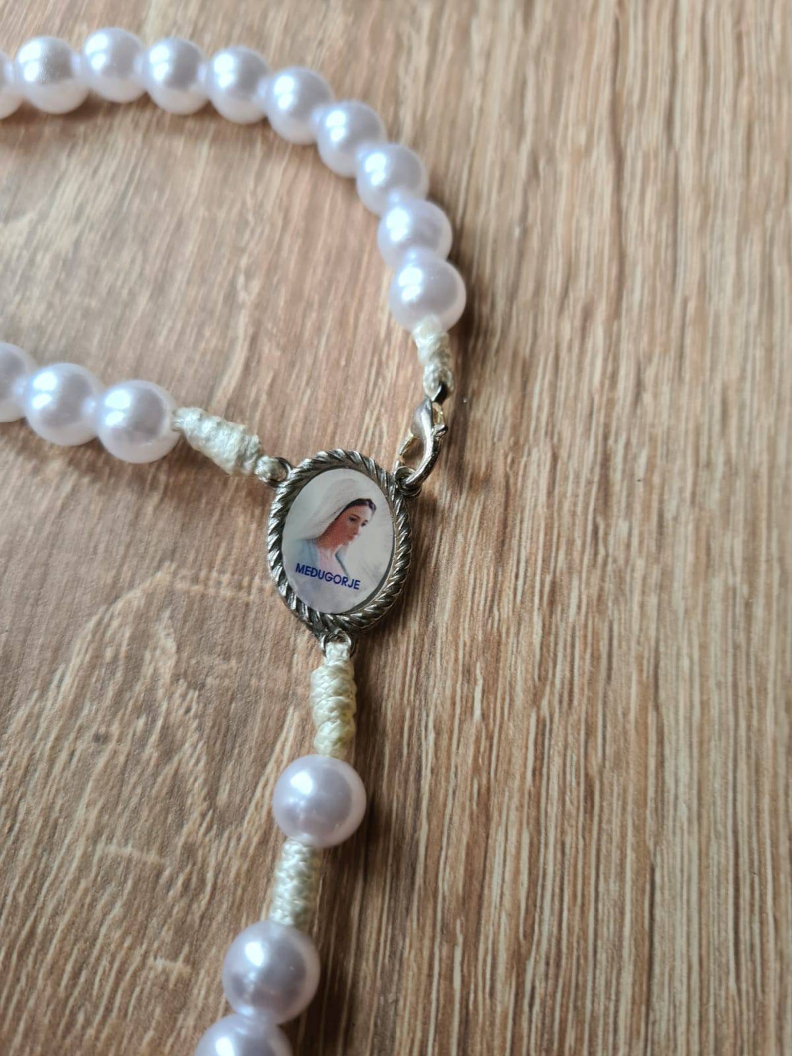 ST Benedict Rosary White Chaplet Beads 8mm Catholic Cross - Etsy