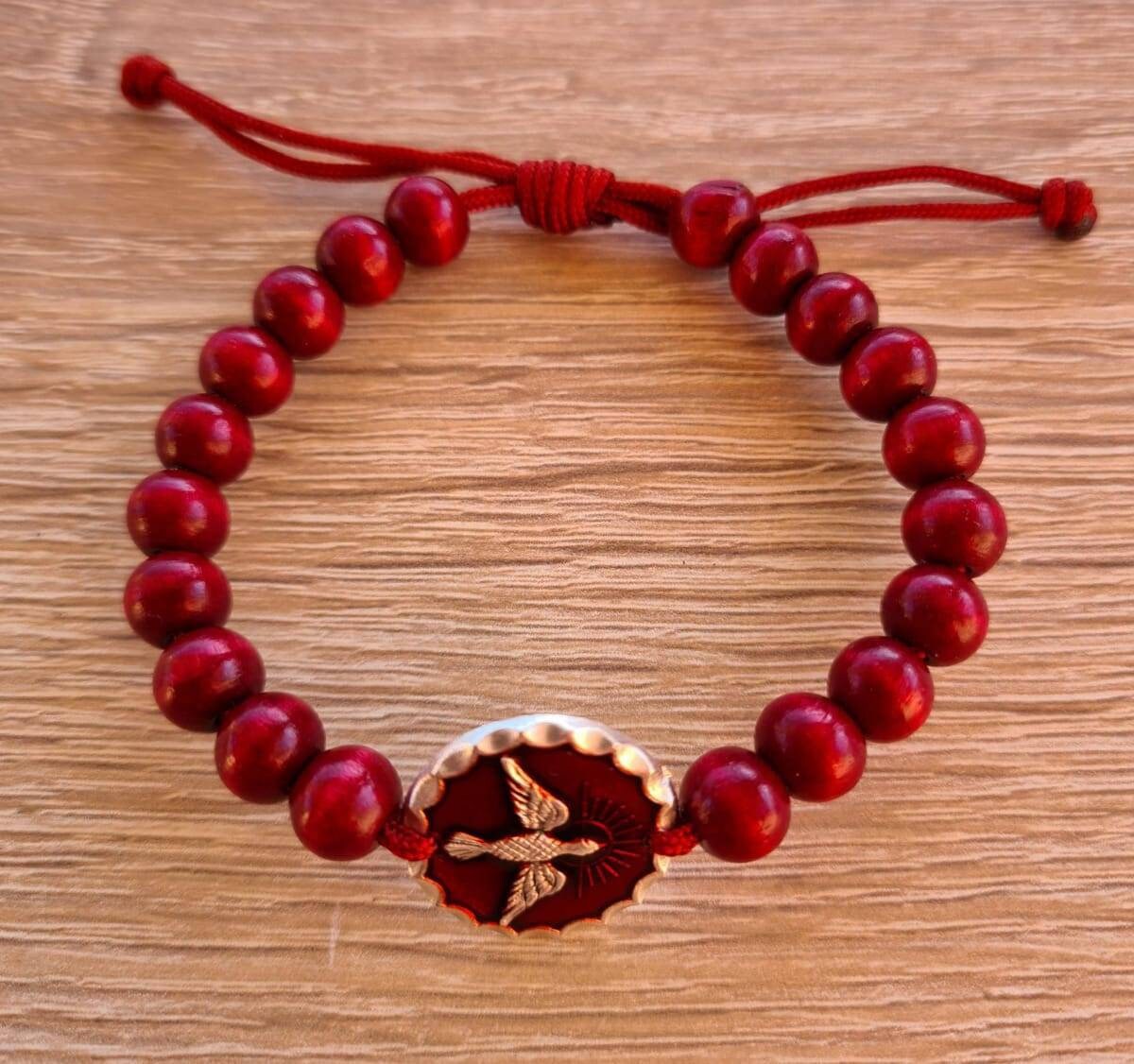 Holy Spirit Dove Medal Holy Spirit Bracelet Handmade - Etsy