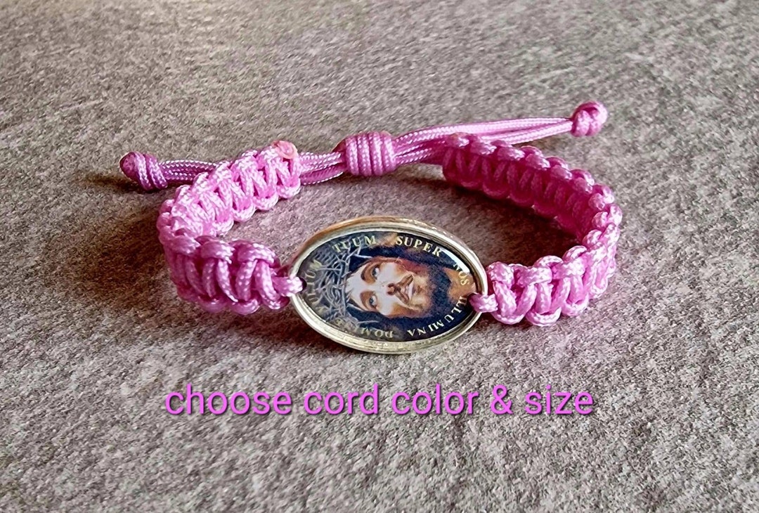 Jesus Bracelet, Jesus of Nazareth, Christ Christian Medal, Handmade ...