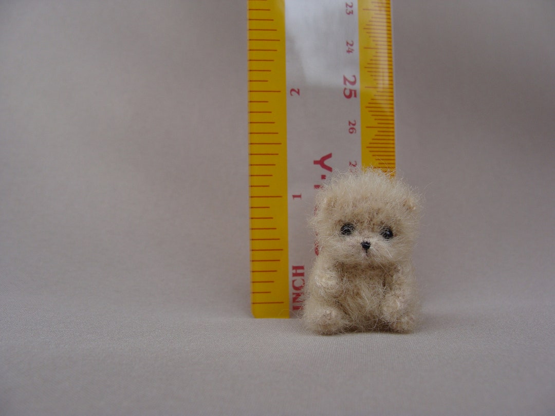 Tiny Puppy for a Doll, Miniature Dog for Dollhouse Mini Amigurumi Dog ...