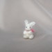 Amigurumi Miniature White Rabbit Teddy. Tiny Mini Bunny Crochet Toy, an ...