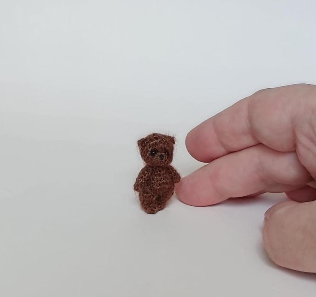 Little Bear, Tiny Doll Toy, Miniature Animals Cute Handmade Gift, Thank ...