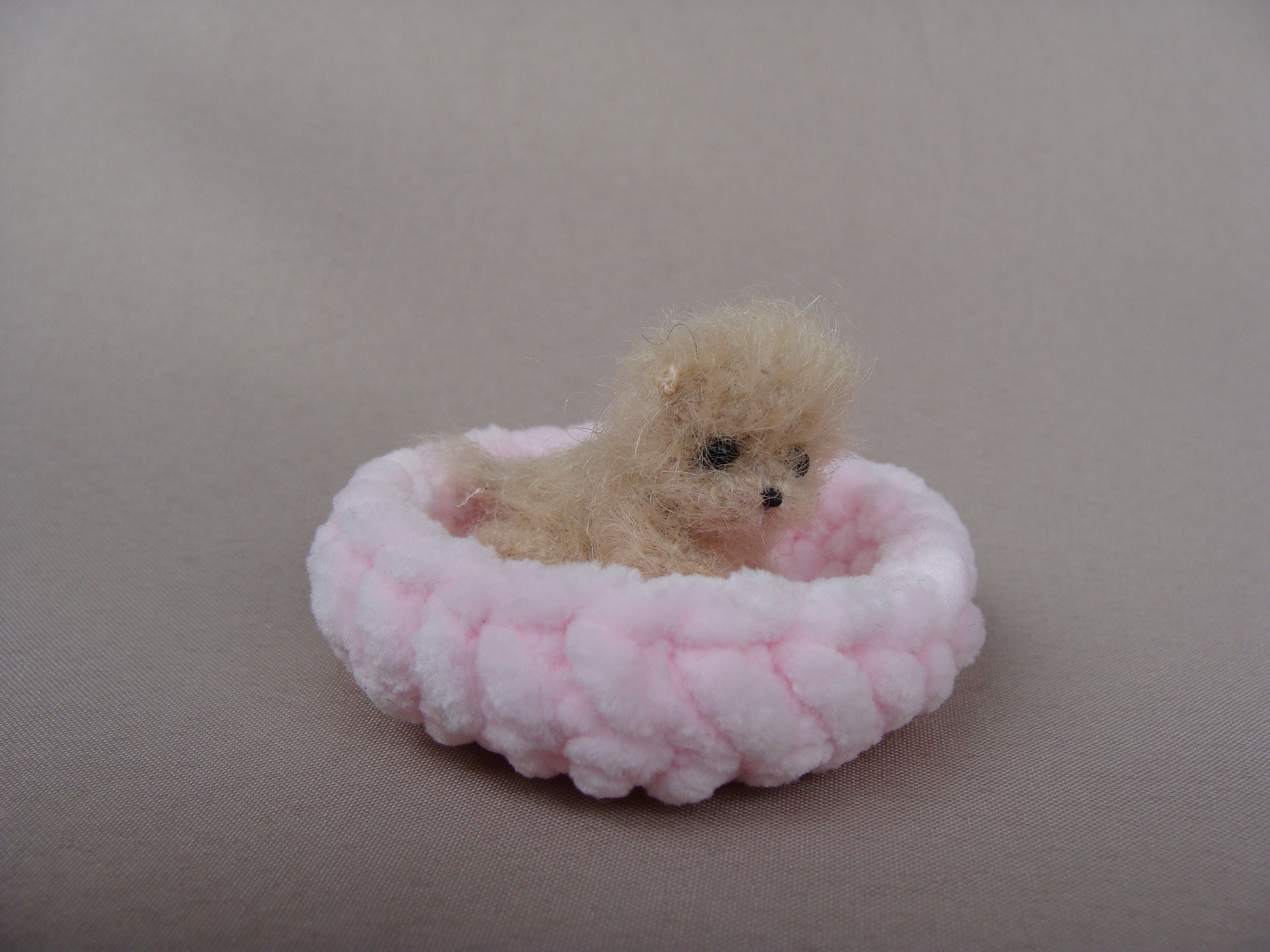 Tiny puppy for a doll Miniature dog for dollhouse Mini | Etsy