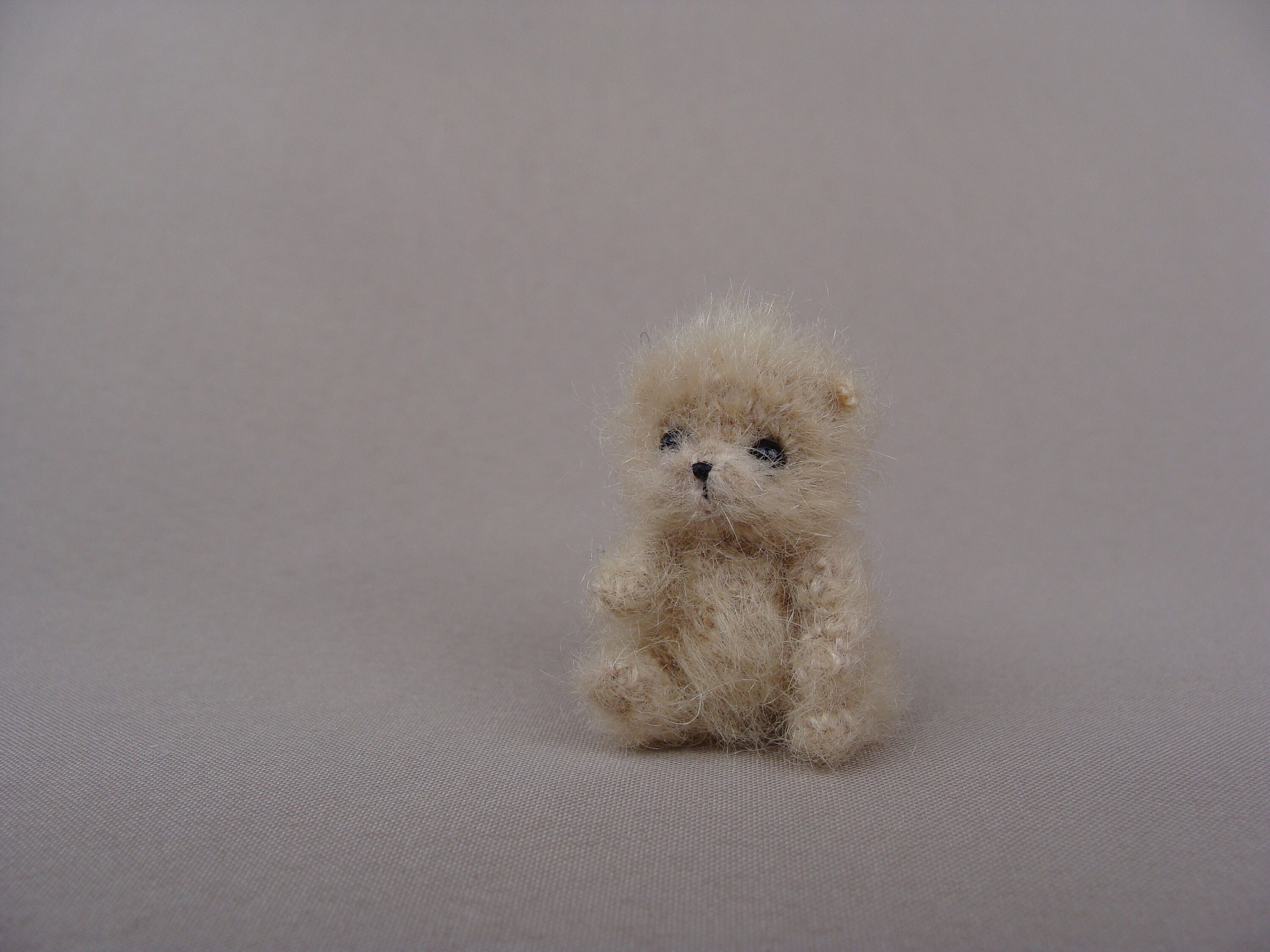 Tiny puppy for a doll Miniature dog for dollhouse Mini | Etsy