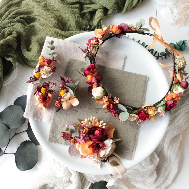 Autumn Bridal Crown - Etsy