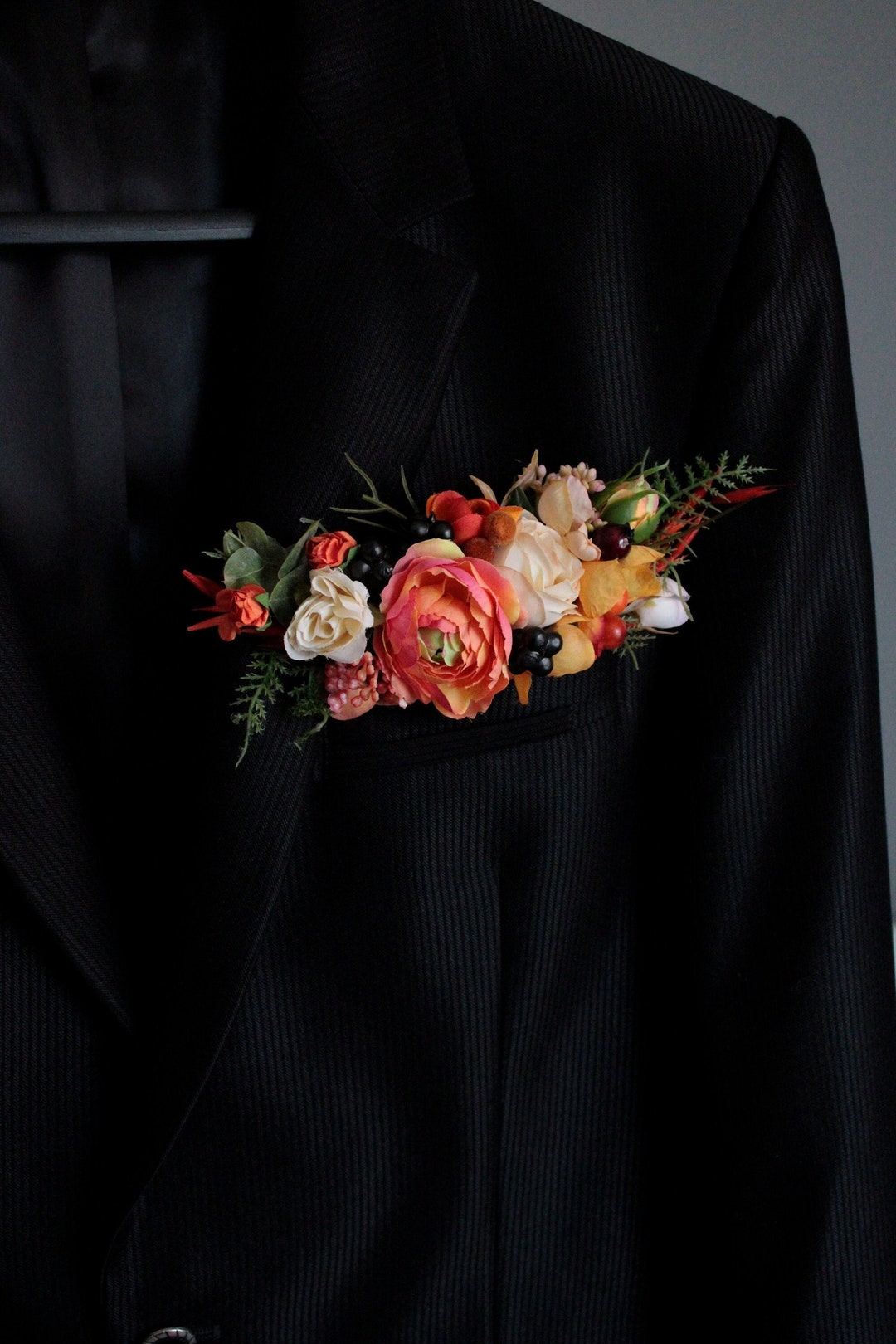 Pocket Boutonnierefall Flower Crownflower - Etsy
