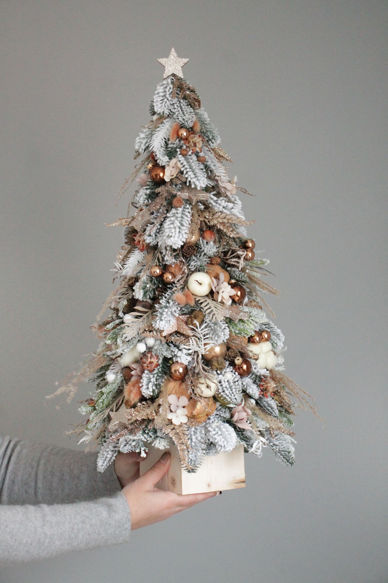 Beige Christmas Treechristmas Decorchristmas Table - Etsy