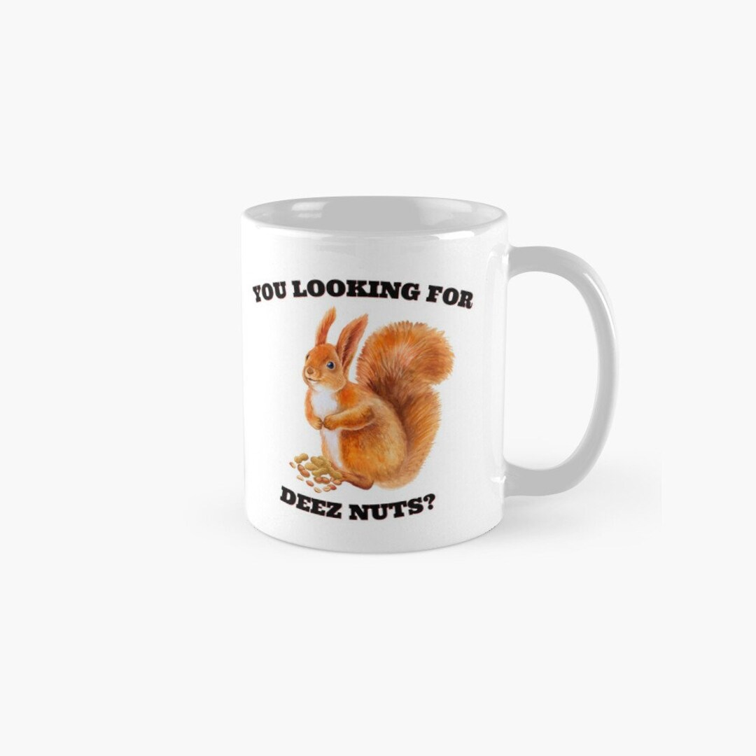 Looking for Deez Nuts Mug Red Squirrel, Wildlife, Nature, Autumn ...