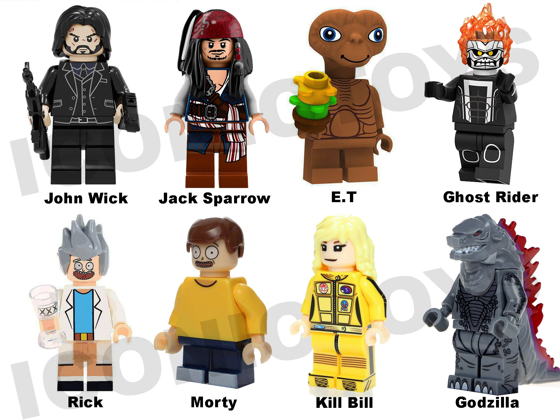 Movies TV Custom Lego Mini Figures TV Shows Movies Star Wars - Etsy UK